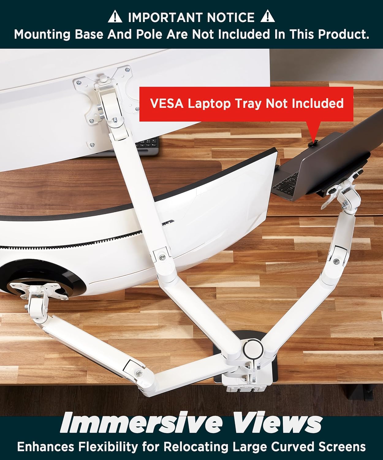 ULTRARM Heavy Duty Triple Monitor Arm with Reinforcement Plate – iTey Store